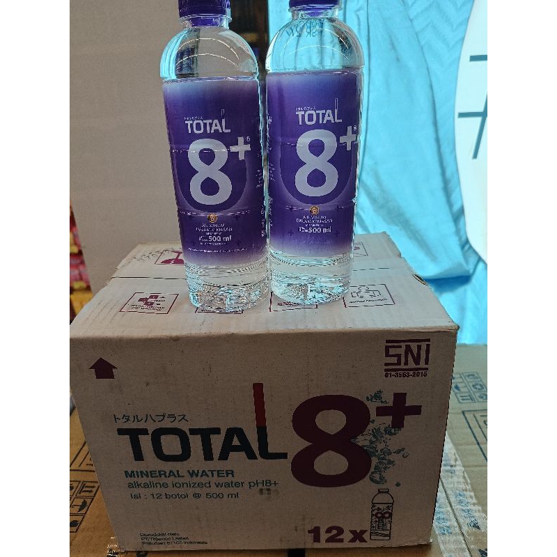Jual Total 8+ Akaline Water 500 Ml ( Isi 12 Botol / Dus) | Shopee Indonesia