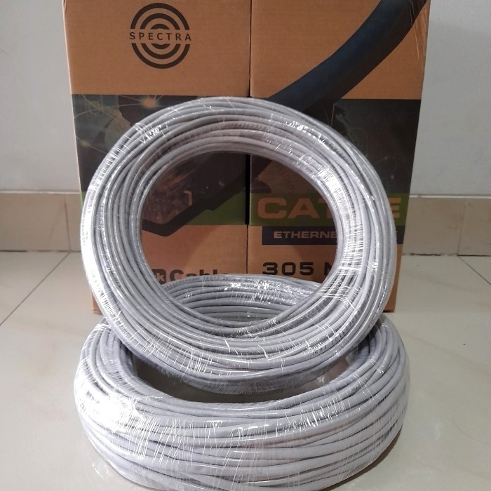 Jual Kabel lan Spectra UTP Cat 5e 50 Meter Indoor | Shopee Indonesia