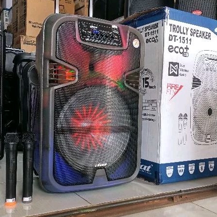 Jual SPEAKER TROLLEY DAT DT-1511 FIREFLY EXTRA BASS | Shopee Indonesia