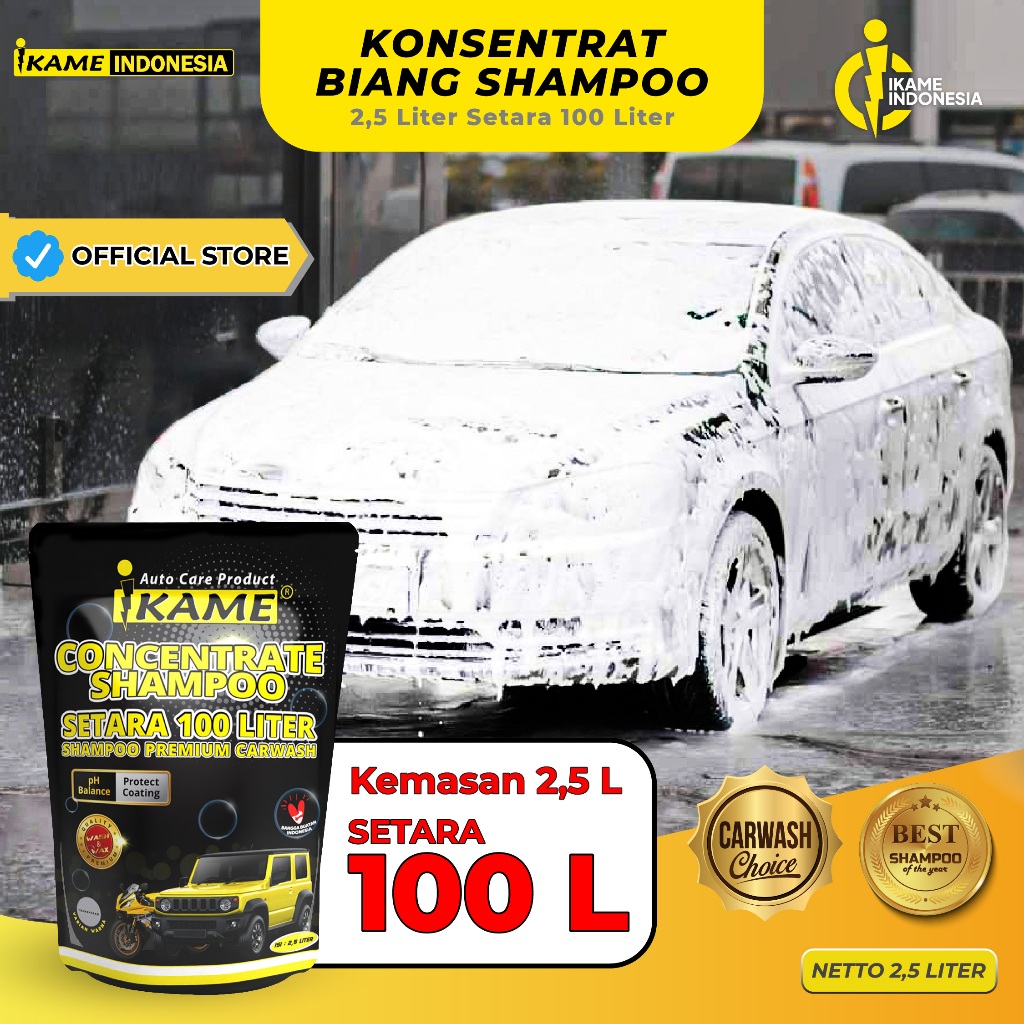 Jual BIANG/SUPER KONSENTRAT SHAMPO CUCI MOBIL & MOTOR IKAME POUCH 2,5 L ...