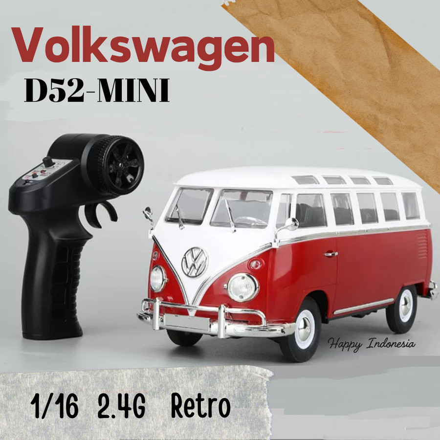Jual RC Car Mobil Van VW Combi Volkswagen Kombi D52 Mini 1/16 Mainan ...