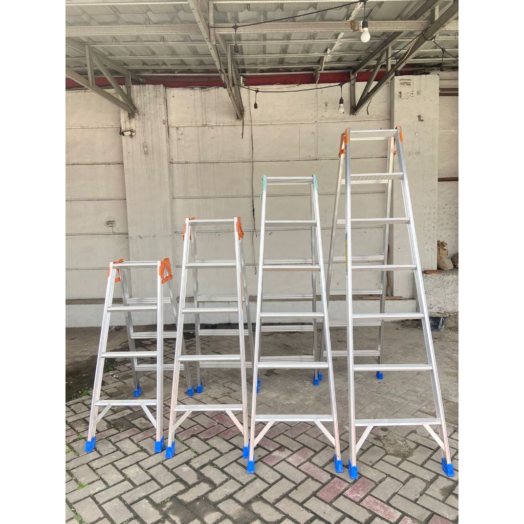 Jual Tangga/Tangga Lipat Aluminium 2meter 2 meter 2meter 200cm Tangga ...