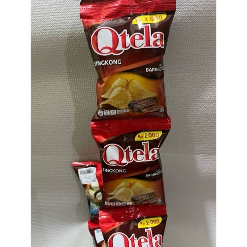 Jual QTELA BBQ Sapi Panggang Chiko Snack Singkong 20 gr - 1 Renceng ...