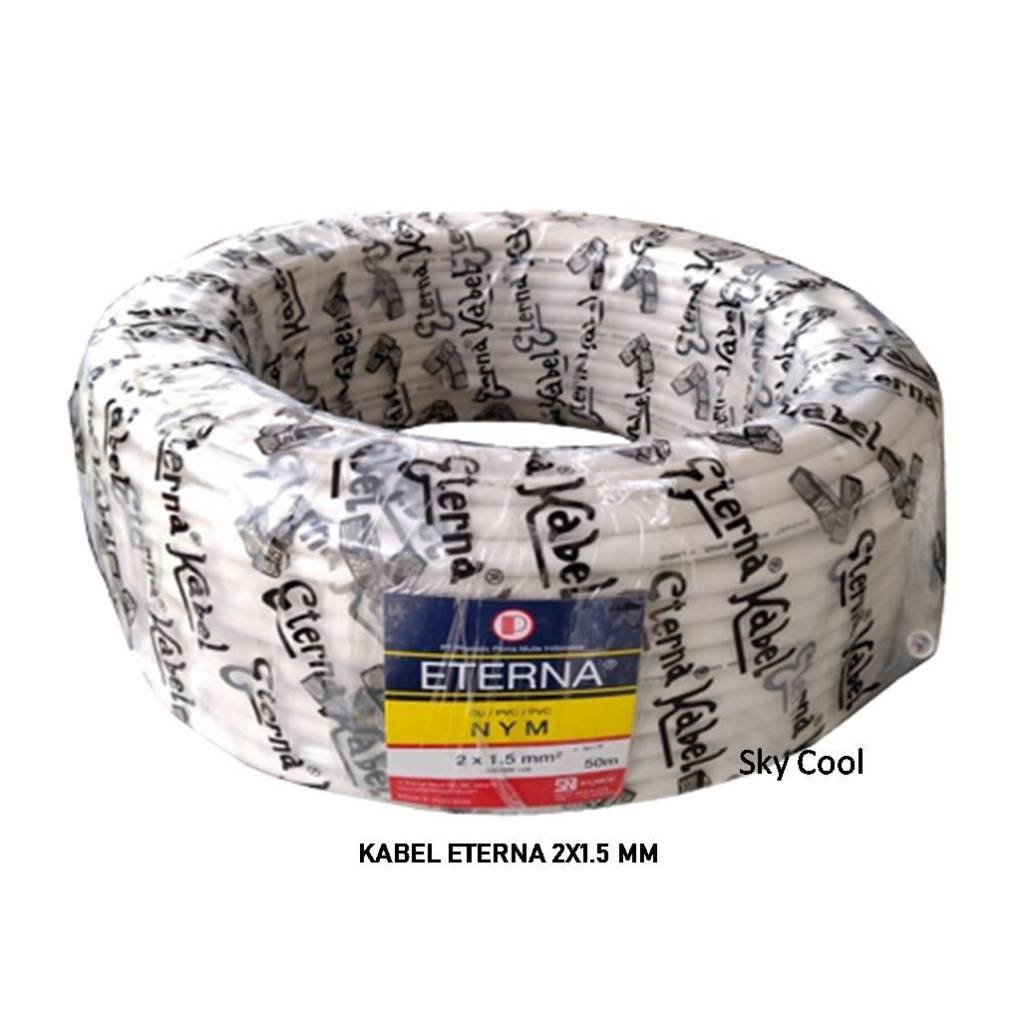 Jual KABEL ETERNA 2X1.5 MM 1 ROLL | Shopee Indonesia