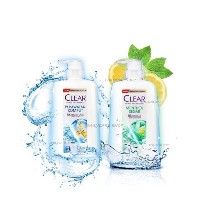 Jual Clear Shampoo Menthol Segar / Perawatan Komplit 1200ml | Shopee ...