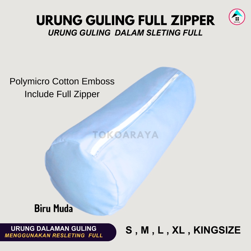 Jual Sarung Dalaman Guling Resleting Full Pilihan Warna | Shopee Indonesia