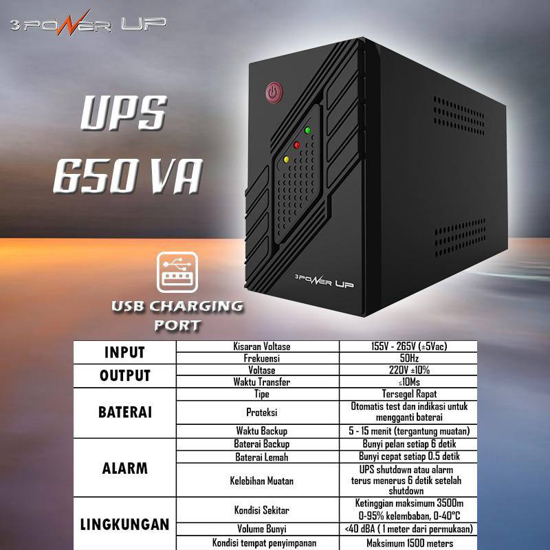 Jual UPS Stabil Power Up 650VA 700VA 1200VA | Shopee Indonesia