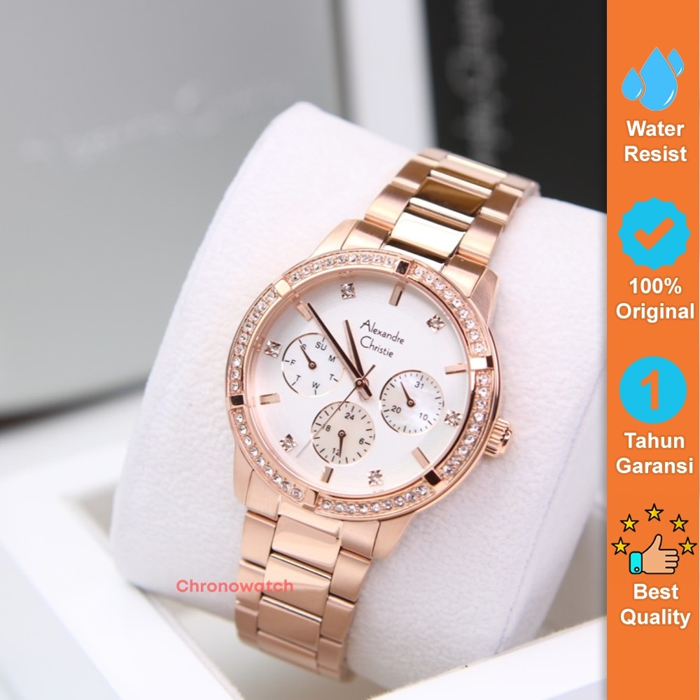 Jual Jam Tangan Wanita Alexandre Christie AC 2A45 BF Original - Jam ...