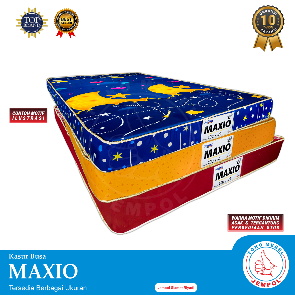 Jual Busa Maxio Tebal 14cm Kasur Busa Kain Katun Bergaransi busa 10 ...