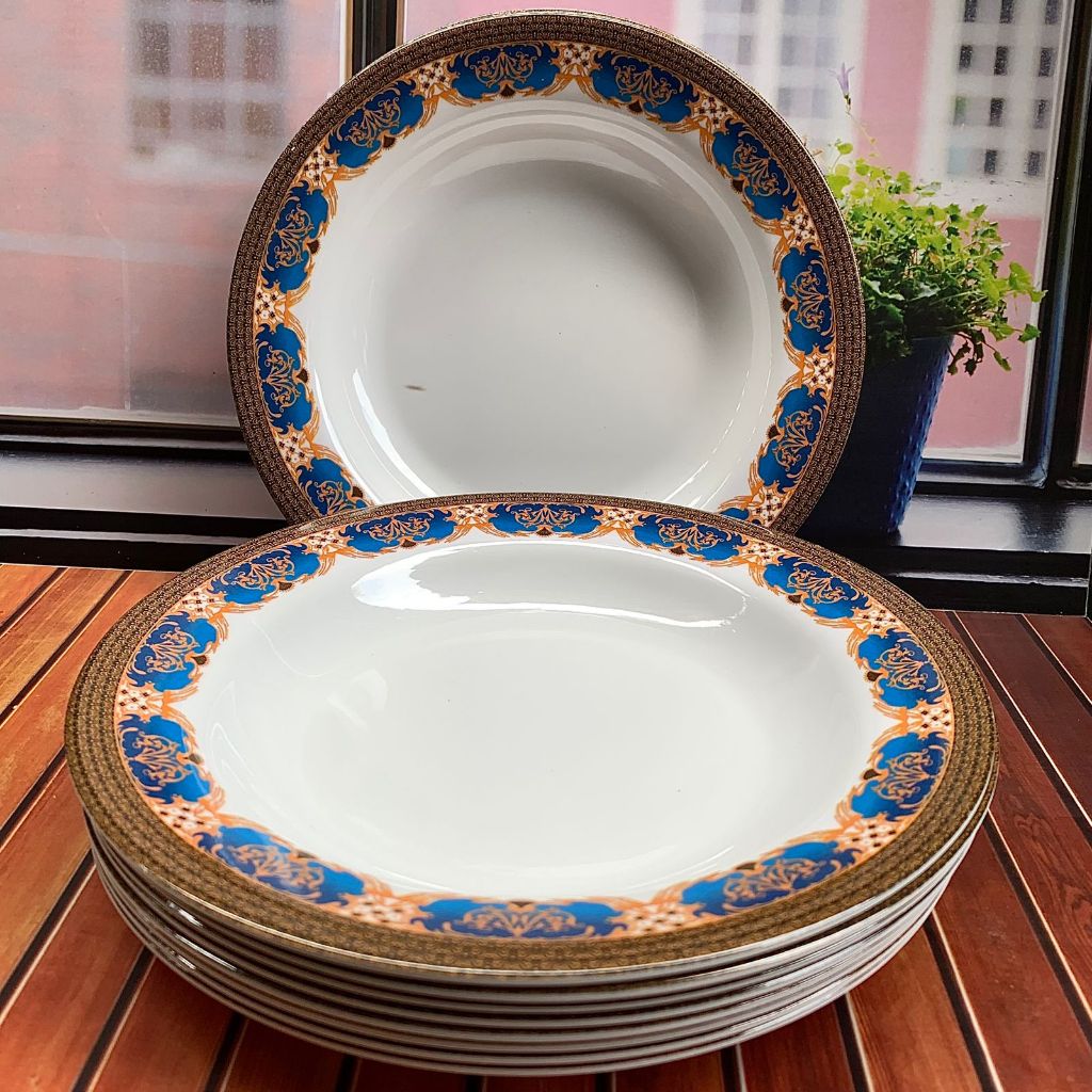 Jual (12pcs / 6pcs) Piring Makan Melamin Ware 23cm / Piring Bulat ...