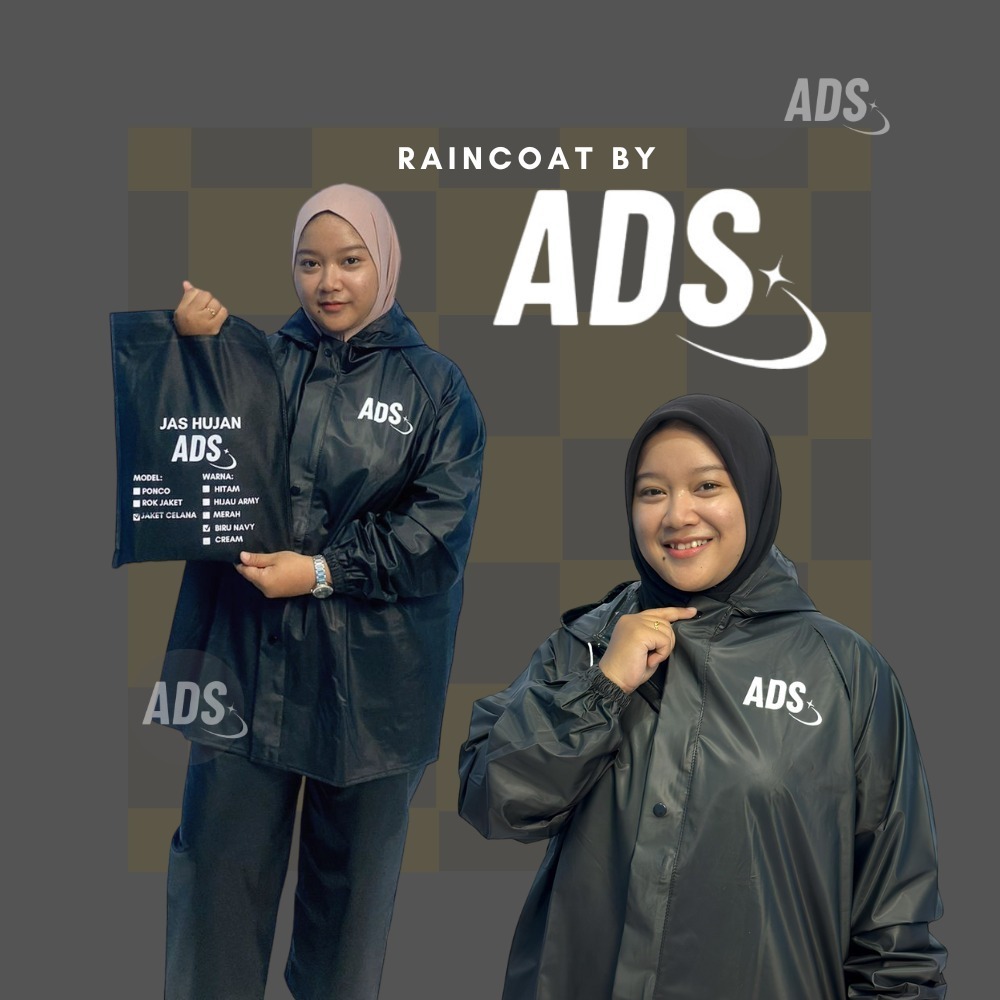 Jual JAS HUJAN SETELAN PRIA WANITA BY ADS BAHAN PVC TEBAL LENTUR ANTI REMBES BERKUALITAS ...
