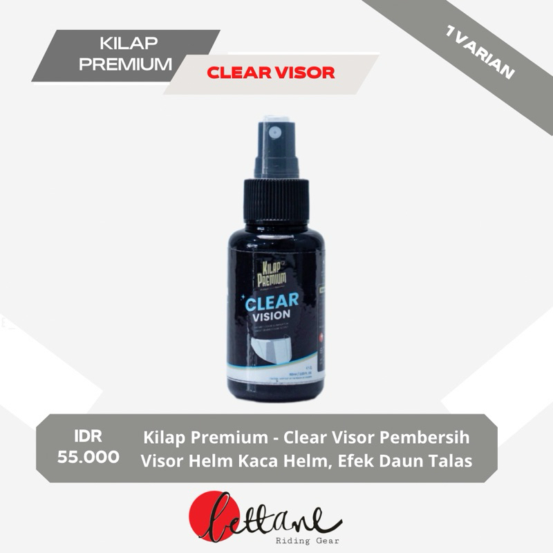 Jual Kilap Premium - Clear Visor Pembersih Visor Helm Kaca Helm, Efek ...