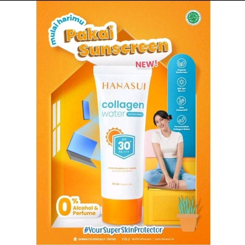 Jual HANASUI COLLAGEN WATER SUNCREEN | Shopee Indonesia