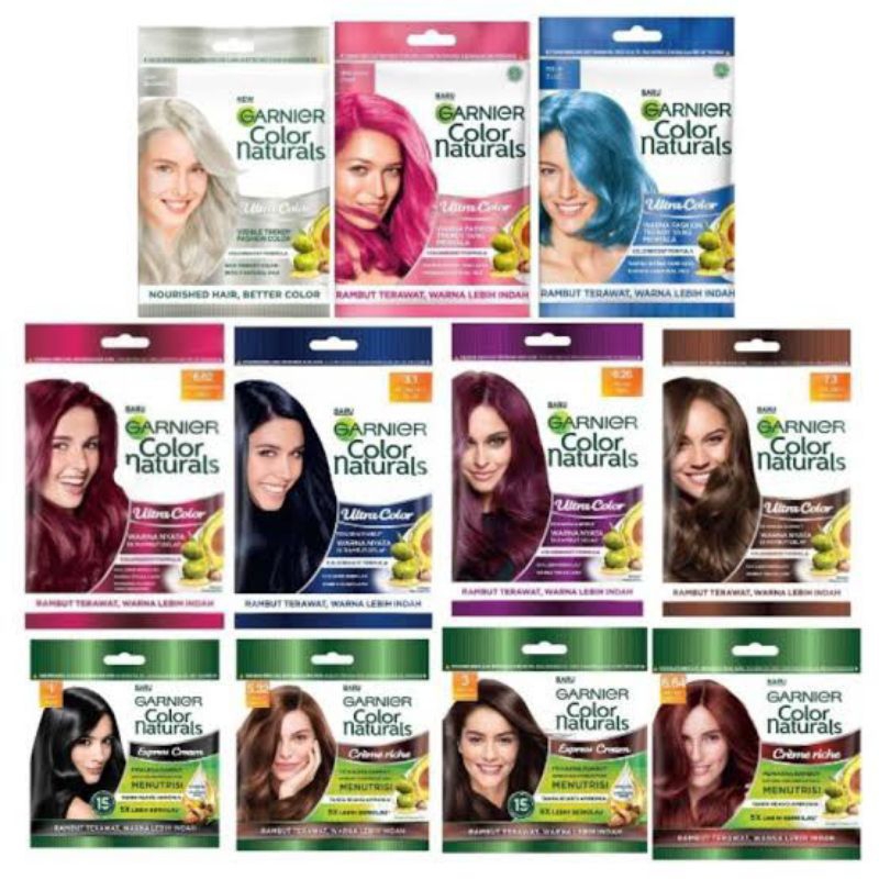 Jual Garnier Color Natural Sachet Semir NEW COLOR READY ! / Garnier ...