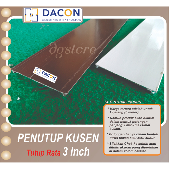 Jual 0411 Tutup Rata Kusen 3 Inch , Penutup Openback 3 Inch | Shopee ...