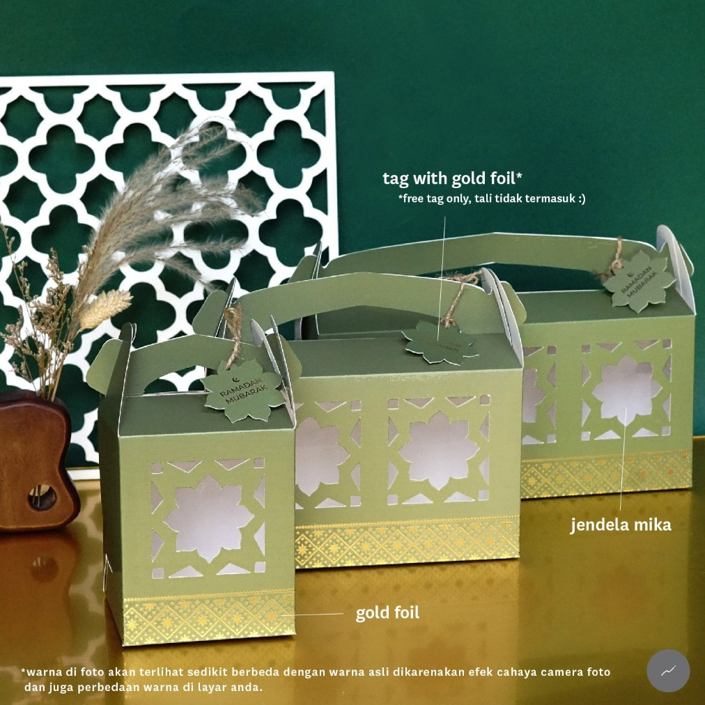 Jual 10pcs Gable Box Idul Fitri Dus Jar Toples Kue Kering Lebaran ...