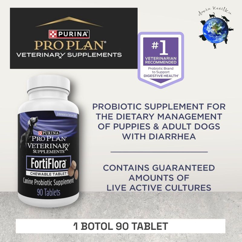Jual Proplan Purina Fortiflora Dogs Tablet - Suplemen Probiotik Anjing ...