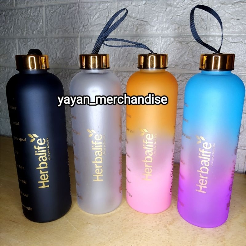 Jual botol hlf 1 liter sablon gold | Shopee Indonesia