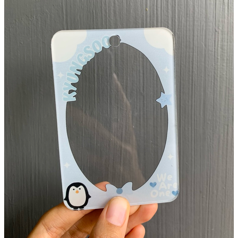 Jual ID CARD Holder Mika Name Tag Card Frame Model Box Gantungan Tempat ...