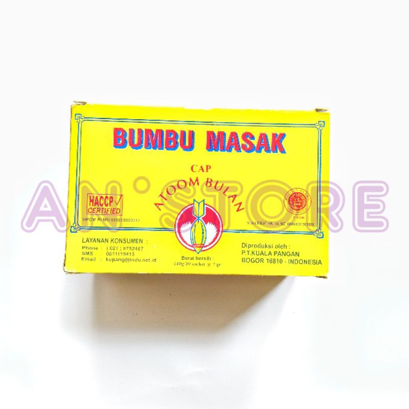 Jual Bumbu Atom Bulan Dus isi 20 sachet | Shopee Indonesia