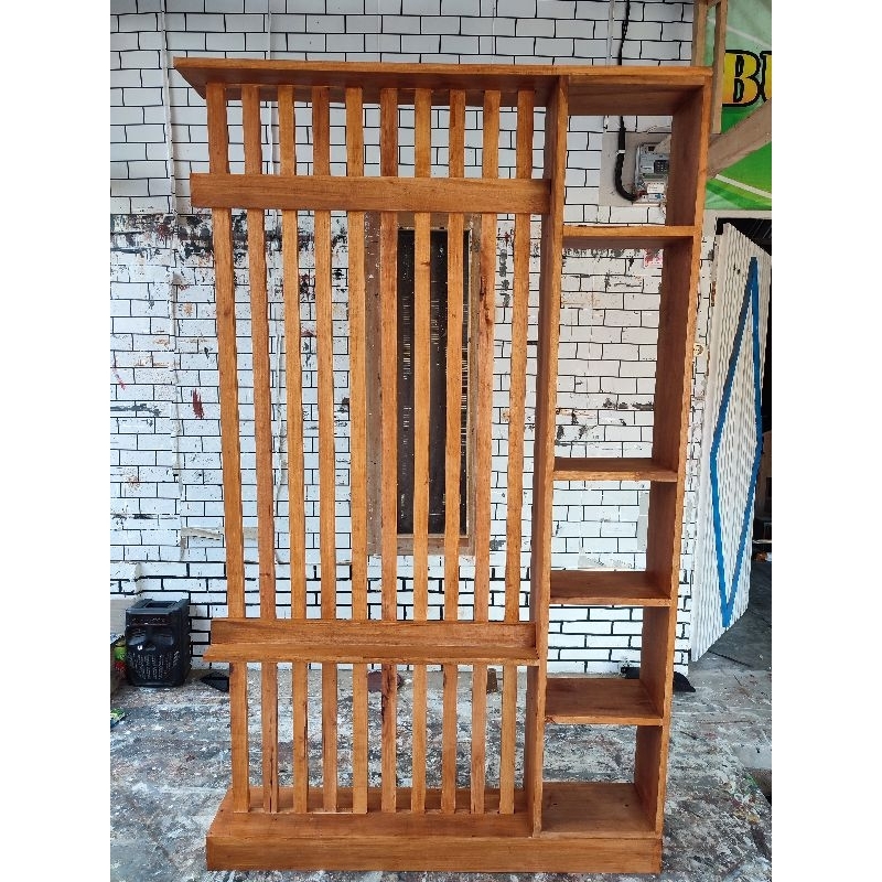 Jual Rak penyekat ruang tamu minimalis rak partisi pembatas ruangan ...