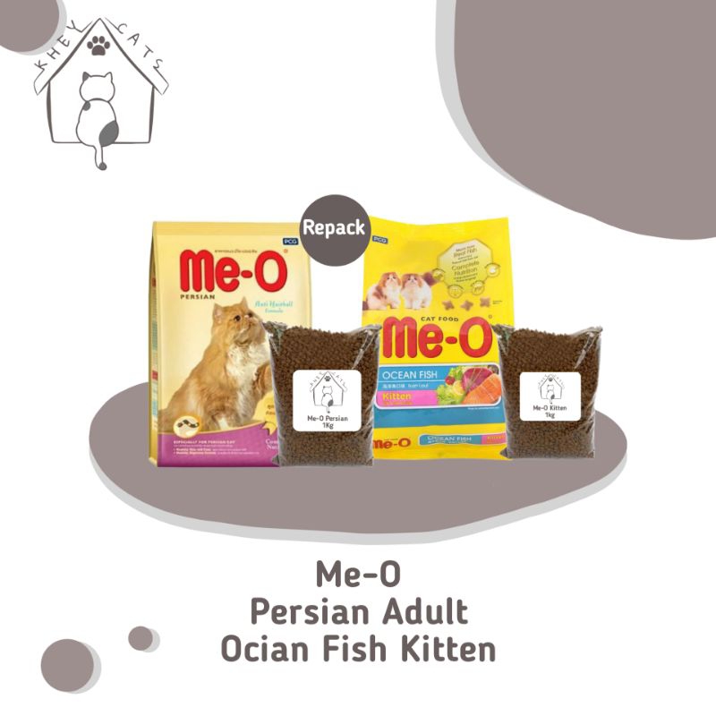 Jual Makanan Kucing Meo 1kg Repack Dry Food Meo Makanan Kucing Murah ...