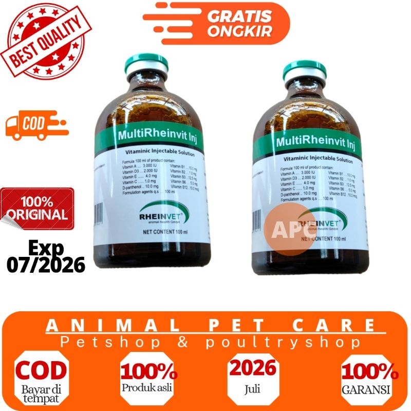 Jual MULTIRHEINVIT INJEKSI - multivitamin Mencegah dan mengobati ...