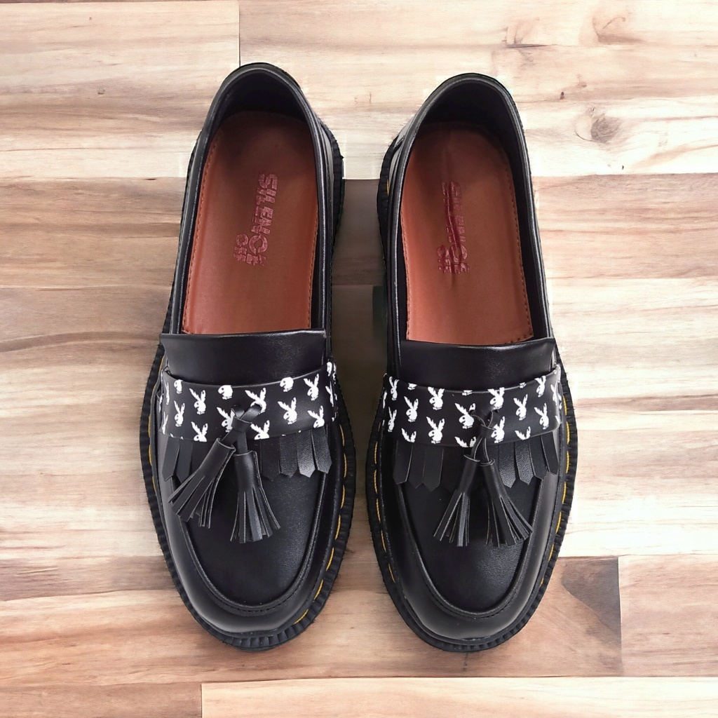 Jual Renewofficial - Sepatu Loafers Pria Docmart Pantofel Formal Hitam ...