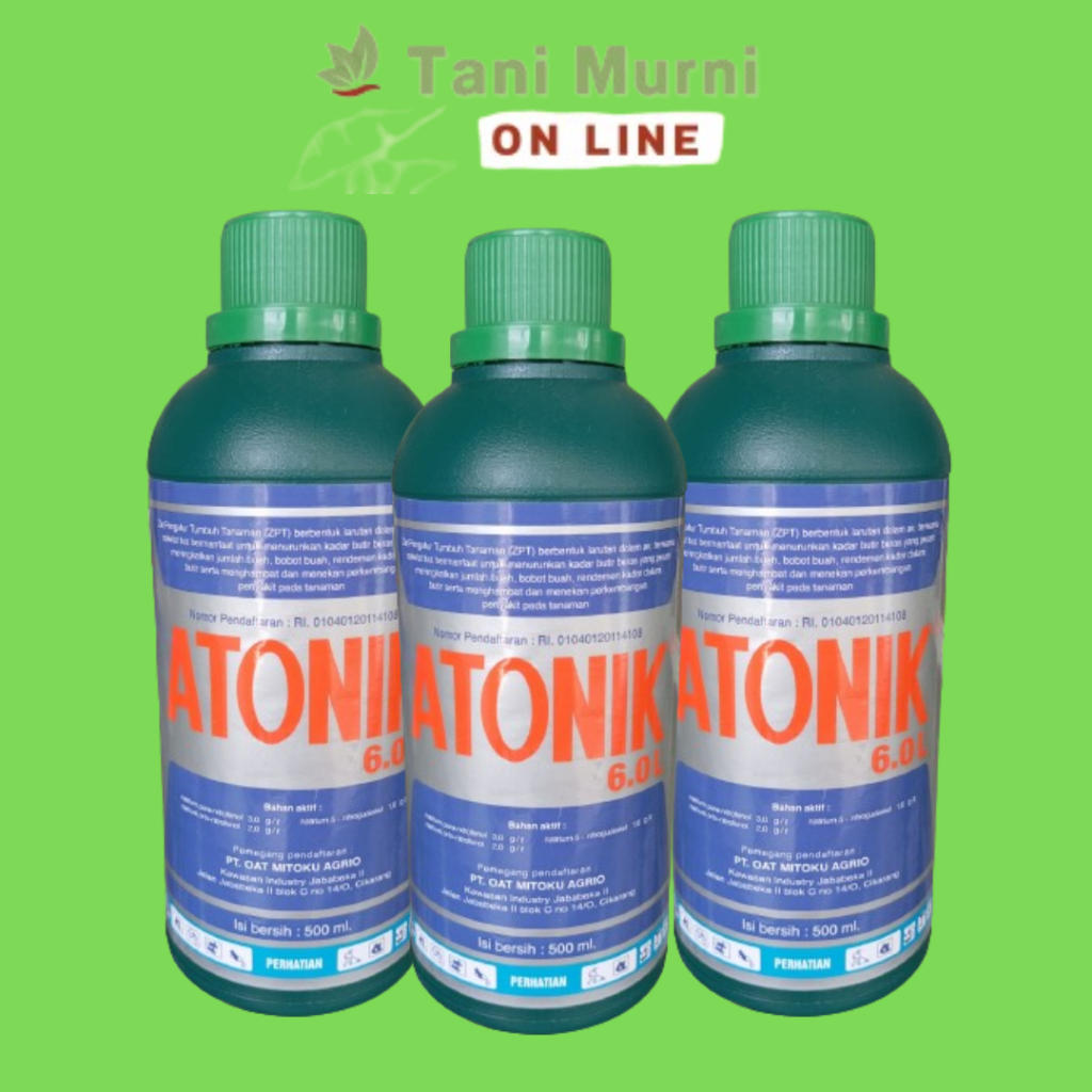 Jual ATONIK 6.0L Pupuk Cair 500ML Zat Pengatur Tumbuh Tanaman | Shopee ...