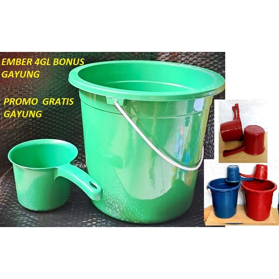 Jual Ember air > Ember > Ember Penampungan > Ember Bonus Gayung Warna ...