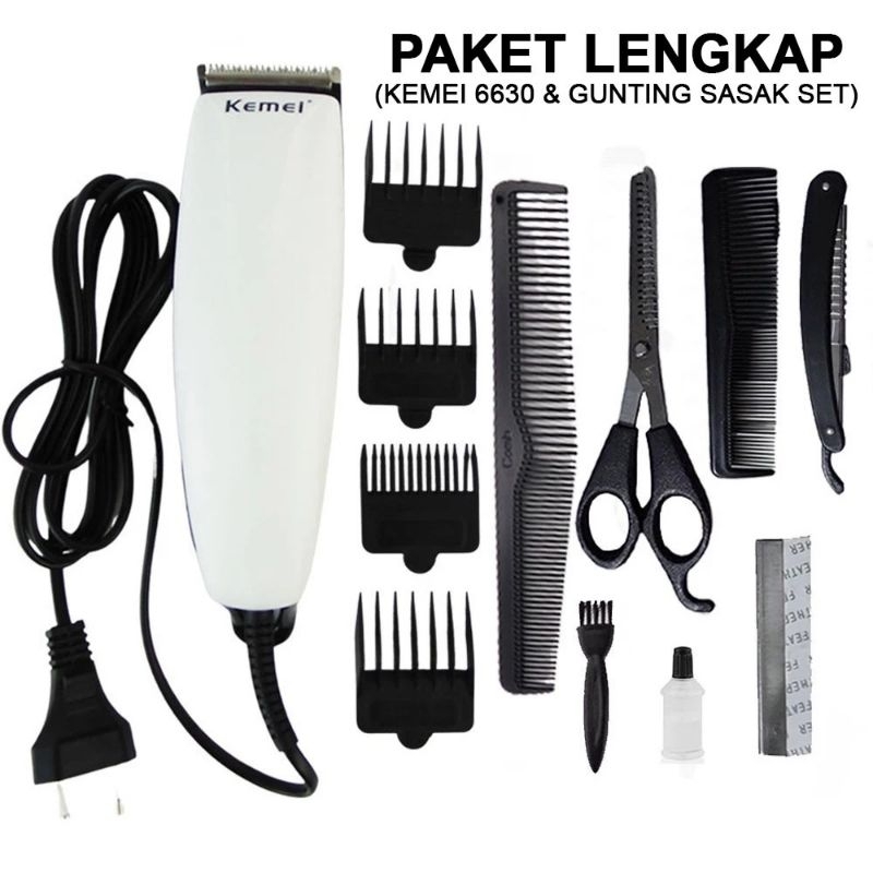 Jual PAKET LENGKAP ALAT CUKUR RAMBUT KEMEI 6703/MESIN POTONG RAMBUT ELEKTRIK | Shopee Indonesia