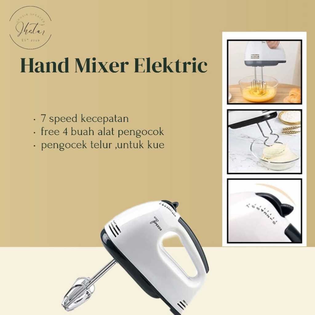 Jual Promo Hand mixer dengan 7 kecepatan mixer tangan pengocok adonan ...