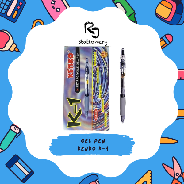 Jual KENKO GEL PEN Pulpen Pena K-1 Retractable (Lusin) | Shopee Indonesia