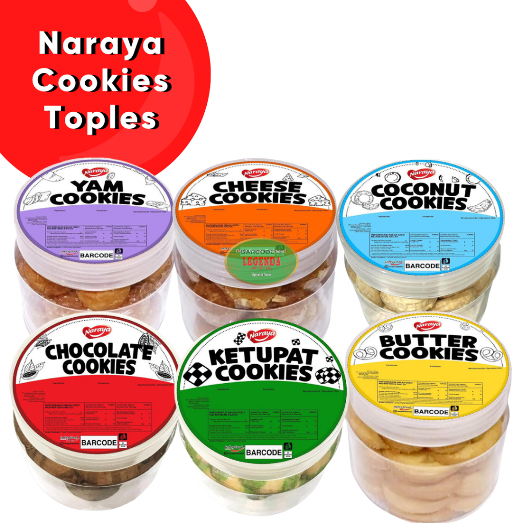 Jual Naraya Cookies 240gr kue kering keju coklat kelapa | Shopee Indonesia