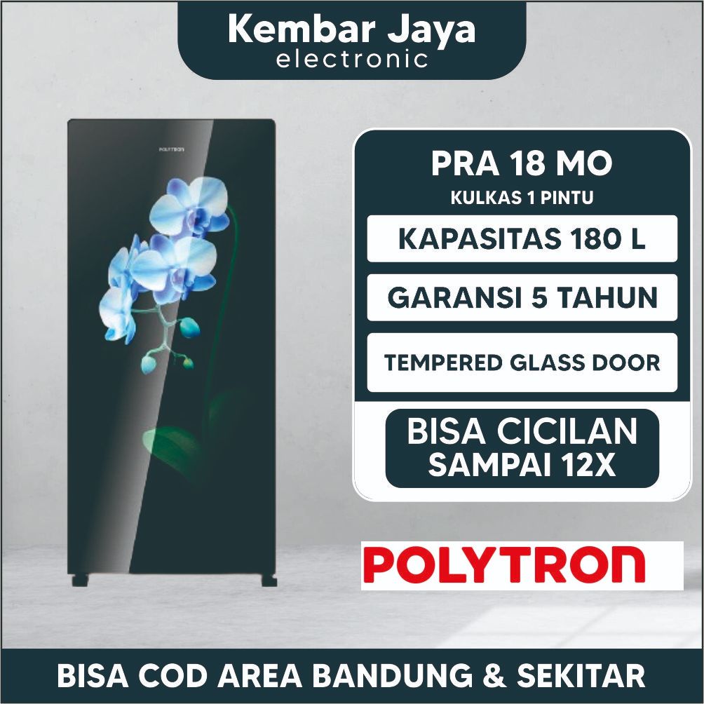 Jual kulkas polytron 1 pintu pra 18 mow/mob/mtr twist ice bandung kurir ...
