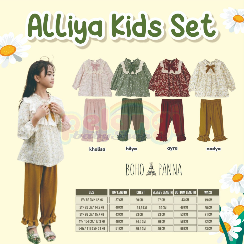 Jual BOHOPANA | BOHO | BOHOPANNA ALLIYA KIDS SET | BAJU MUSLIM ANAK ANAK|BOHOPANNA|SETELANRAYA ...