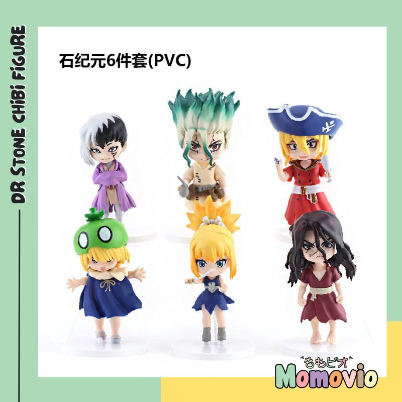 Jual Dr Stone Chibi Action Figure Senku Asagiri Gen Suika Kohaku Ryusui ...