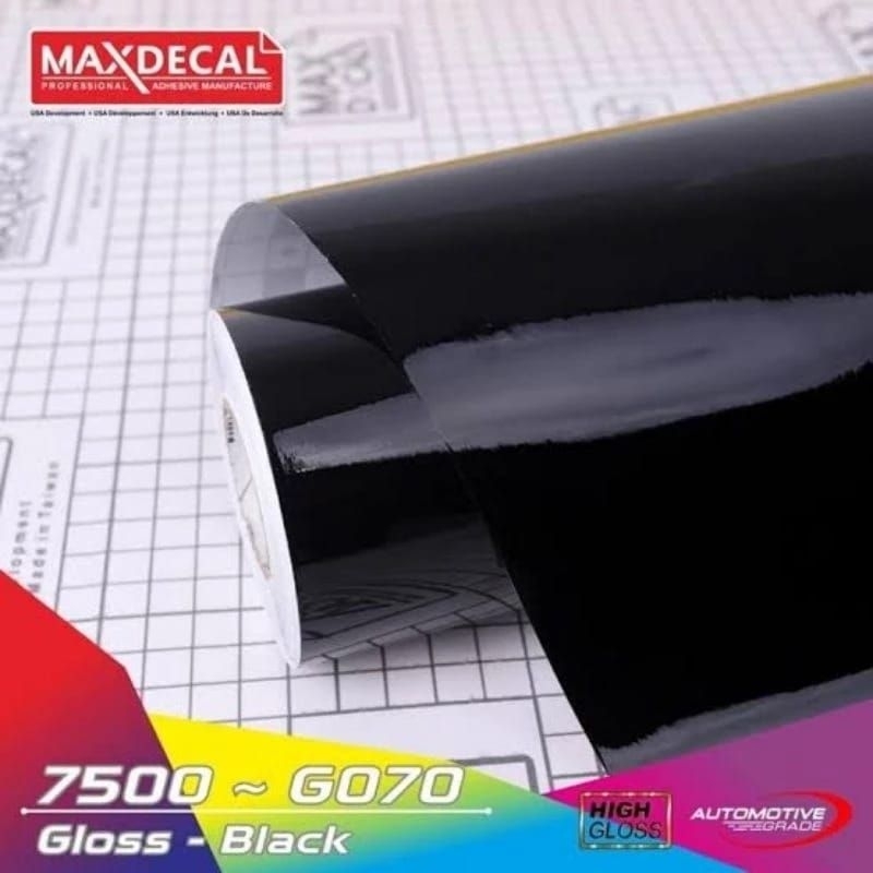 Jual Sticker Sticker Scotlet black glossy GO70 motor mobil kaca premium ...