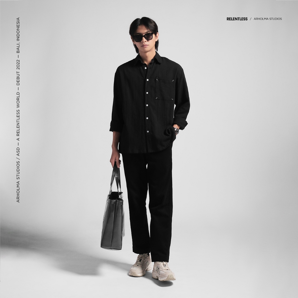 Jual Arholma Studios - Long Sleeve Shirt 'Etoile' Black | Shopee Indonesia