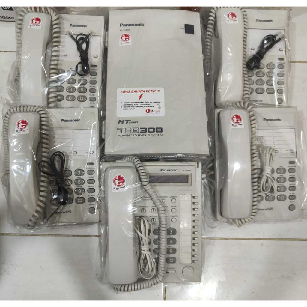 Jual Paket Pabx Panasonic KX-T308+5 Telepon | Shopee Indonesia