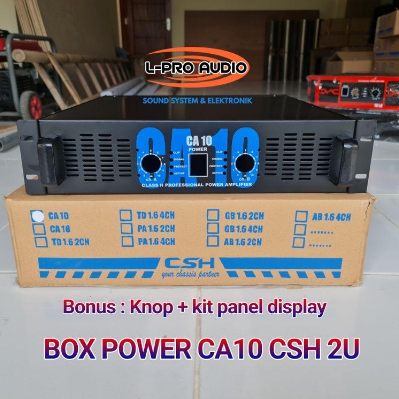 Jual Box power amplifier CA10 2U CSH lengkap kit panel display knop handle besi | Shopee Indonesia