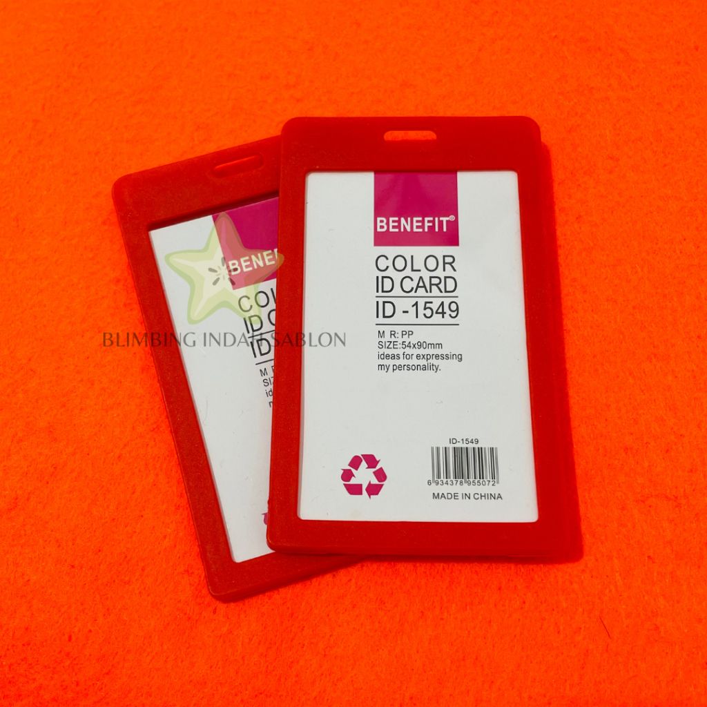 Jual ID Card Ukuran 54 x 90 mm GANTUNGAN SAJA Merk BENEFIT Lanyard ...
