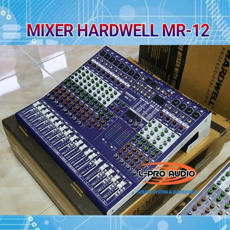 Jual Mixer HARDWELL MR12 12 chanel efect reverb | Shopee Indonesia