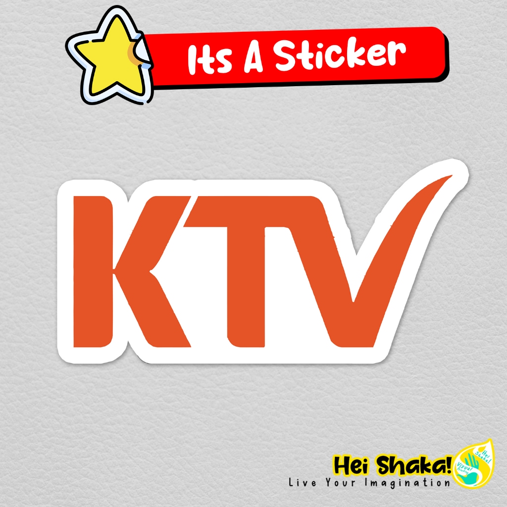 Jual Stiker KTV Sticker Stasiun TV Televisi Indonesia FTA Vinyl Anti Air | Shopee Indonesia