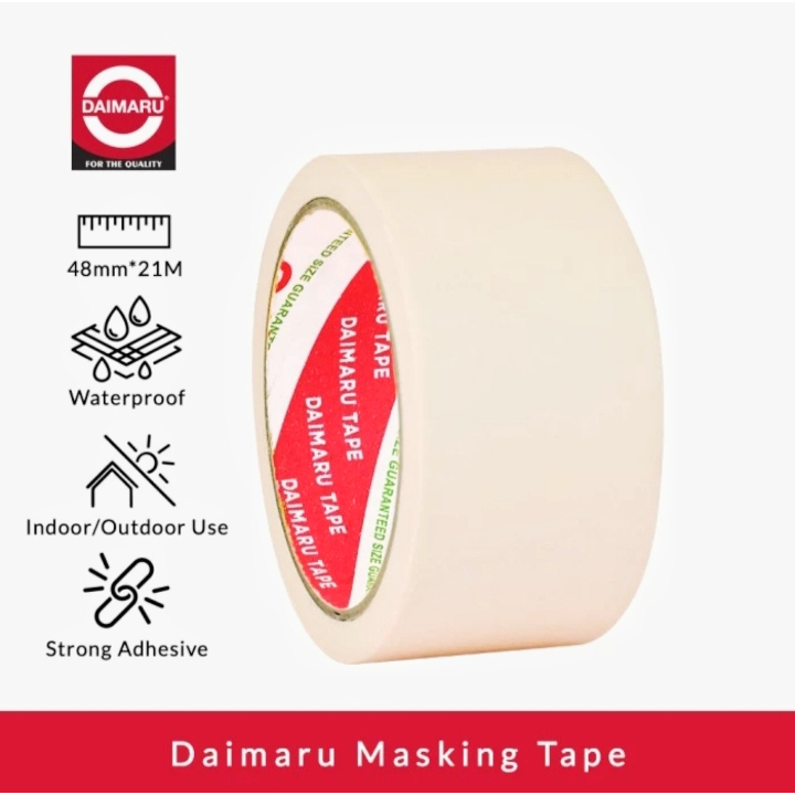 Jual Masking tape DAIMARU 2 inch / 48 mm | Shopee Indonesia