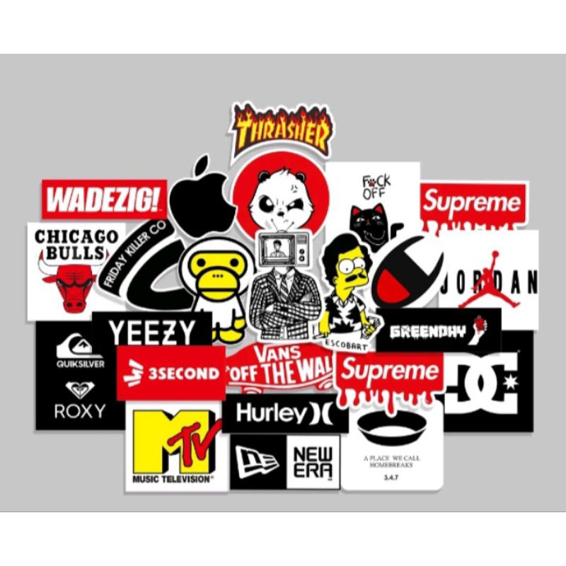 Jual Stiker band musik botol gitar motor lemari helm distro aesthetic ...