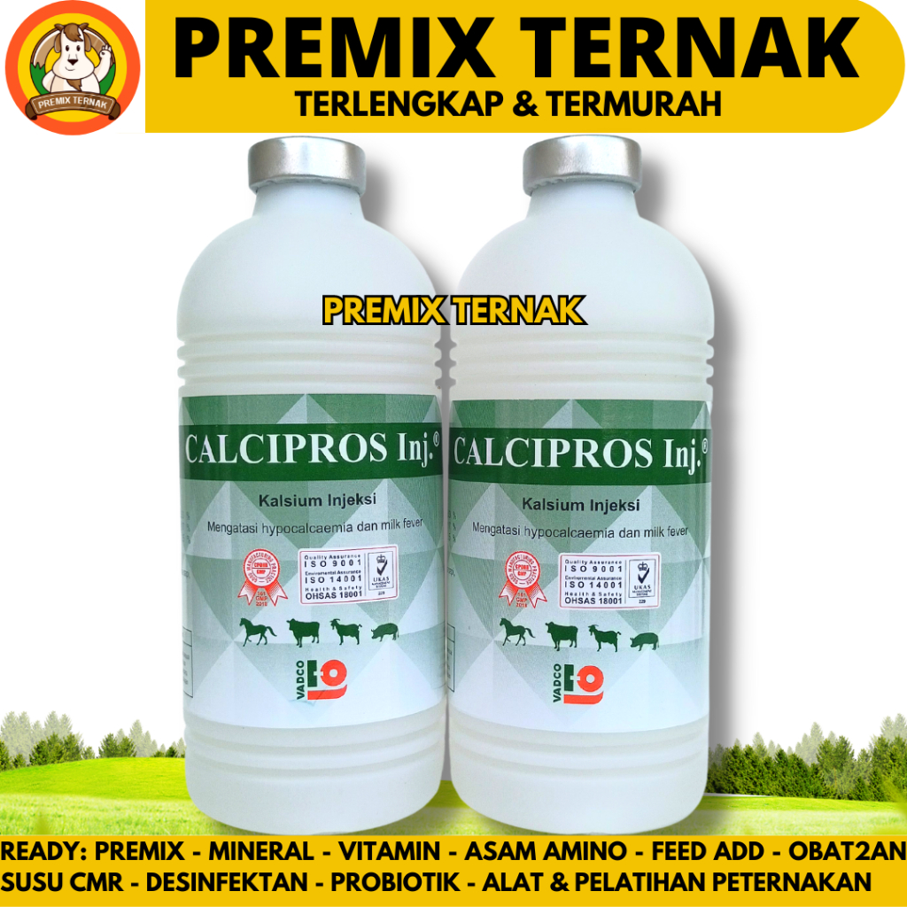 Jual CALCIPROS INJ 500ML - Obat Sapi Kambing Ambruk Lumpuh Kekurangan ...