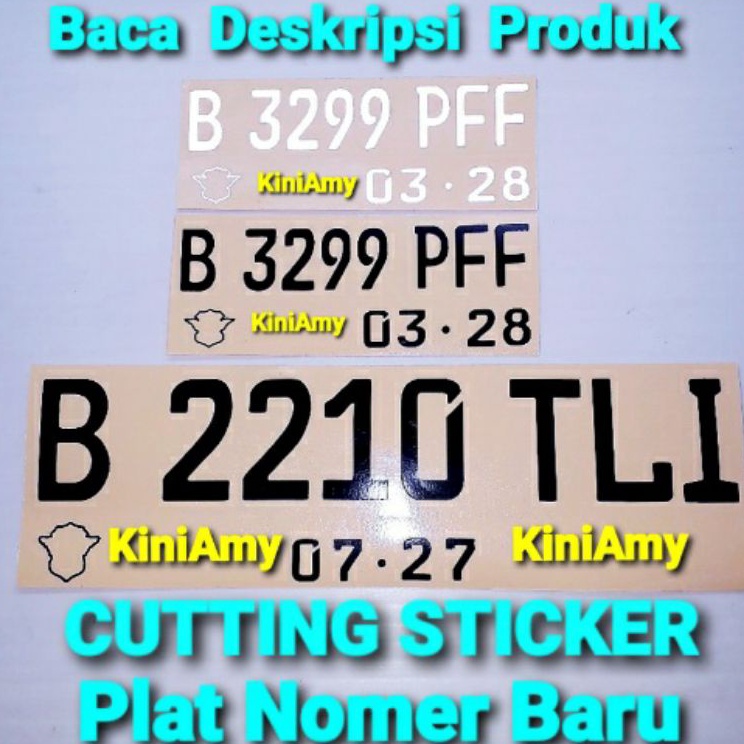 Jual IEL Cutting Sticker Plat Nomer Motor Plat Nomer Mobil Terbaru ...