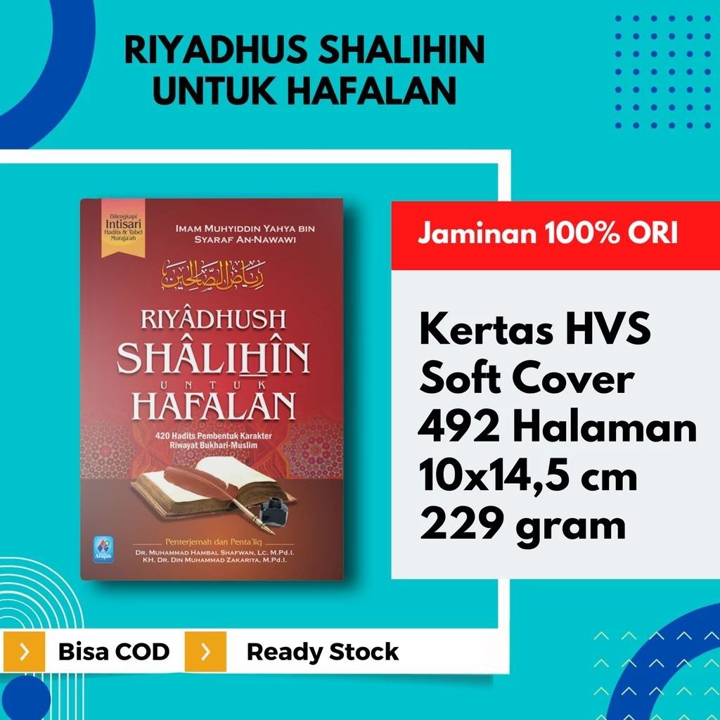 Jual Riyadhus Shalihin Untuk Hafalan -Riyadhush Shalihin PAR Kitab Buku Hadits 100% Original ...