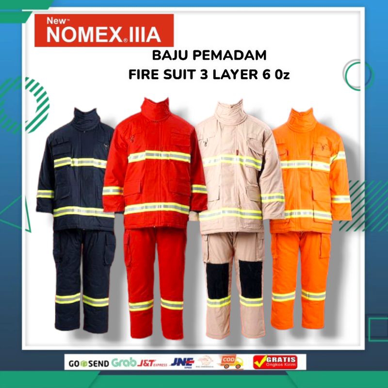 Jual Baju Setelan Pemadam New Nomex III A By Dupont Kill Fire Original ...